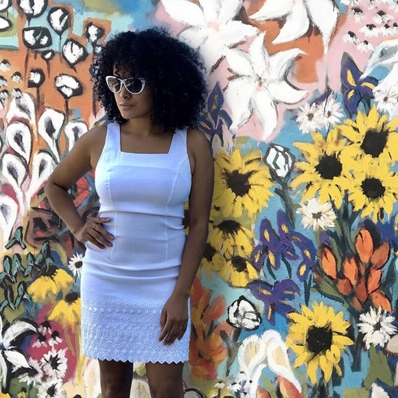 Dresses | Vintage 196s Sleeveless White Mod Dress | Poshmark